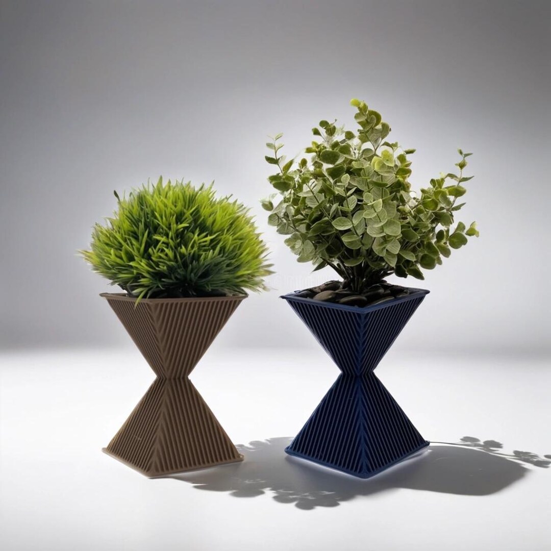 Pyramids Two Planter Modern Pyramids Planter Contemporary Pot ...