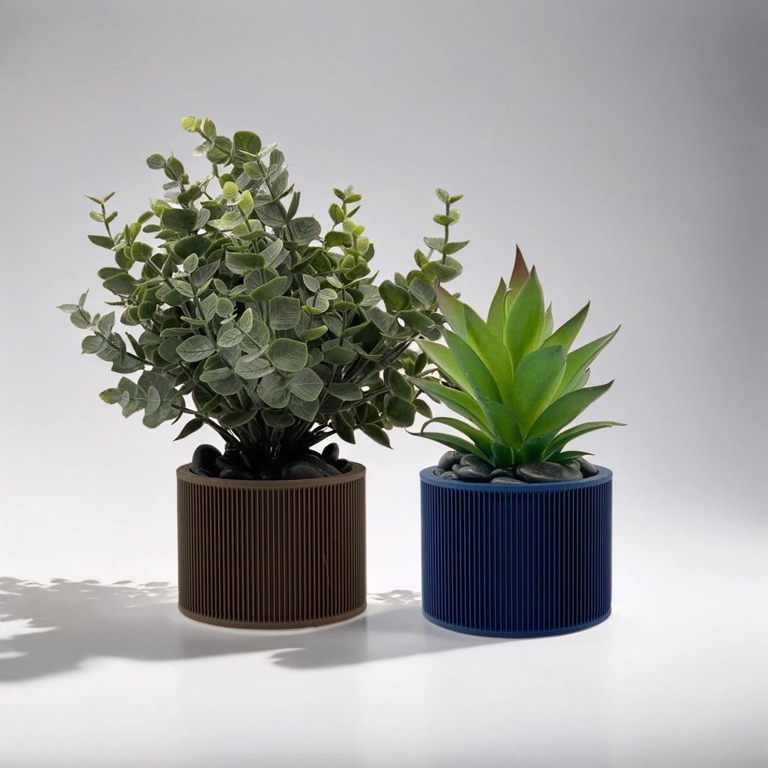 Cylinder Planter | Modern Round Plant Pot | Minimalist Indoor Planter ...