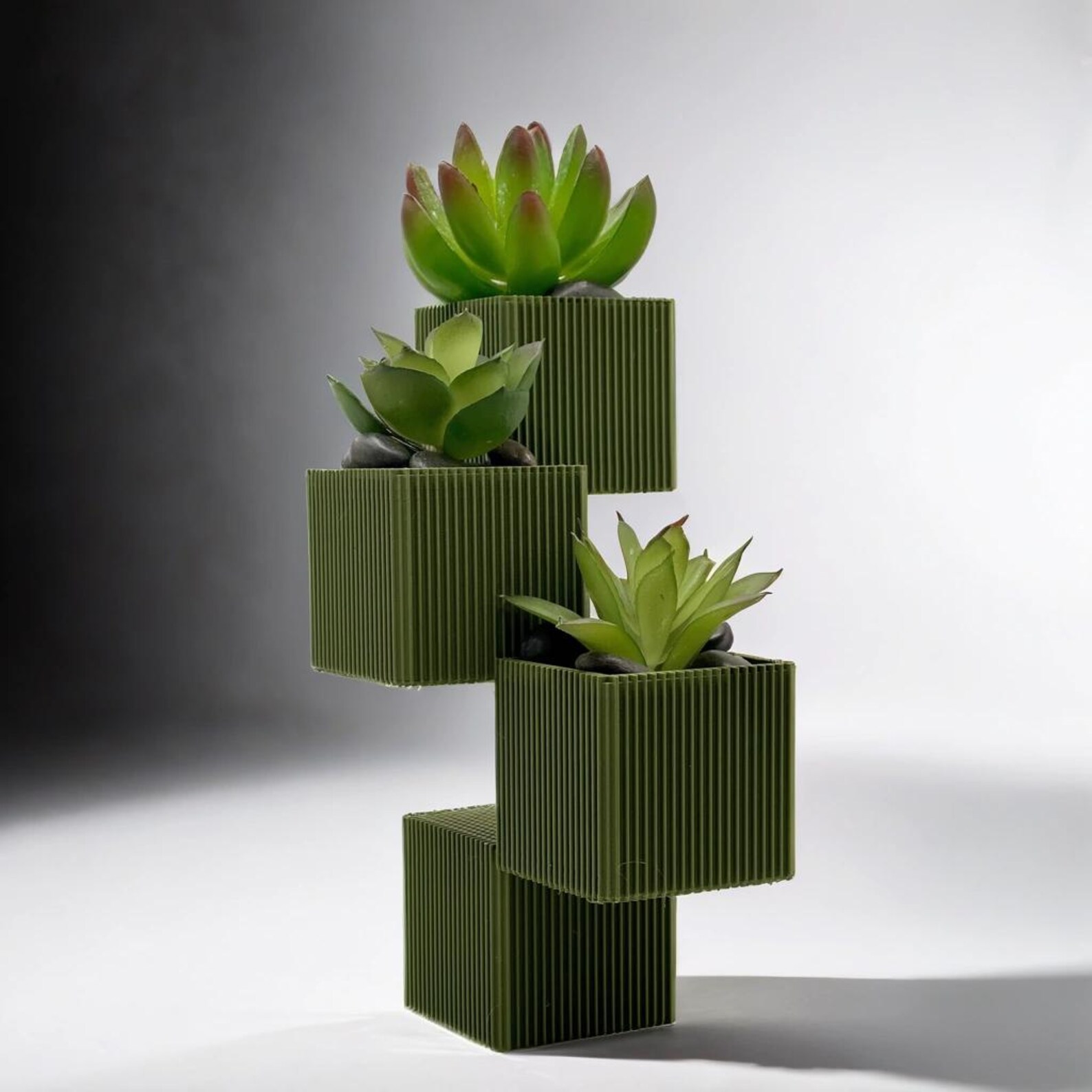 Flying Cubes Planter Cubes Planter Modern Flying Cubes Pot Decorative ...
