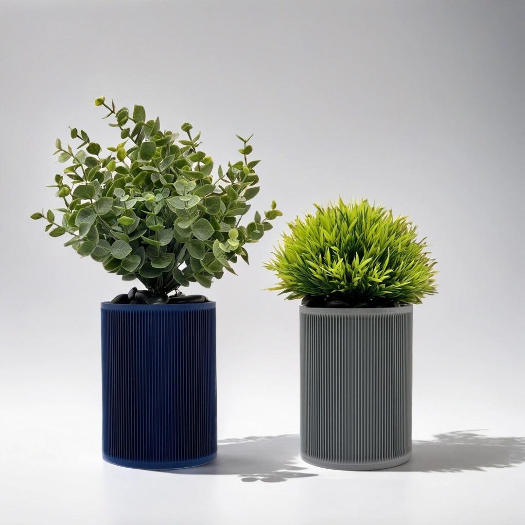Tall Cylinder Planter Cylinder Planter Modern Cylinder Tall Pot ...