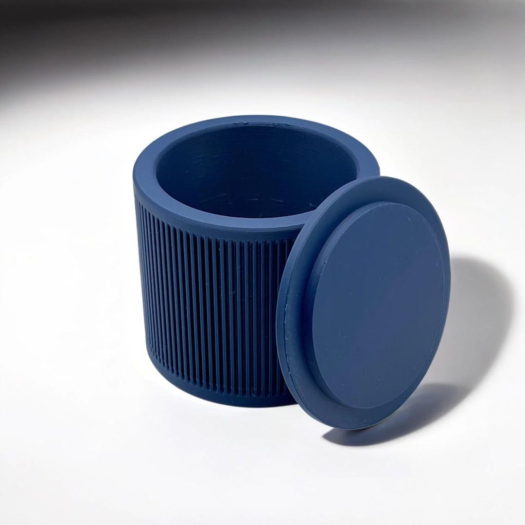 Striped Cylinder With Lid | Striped Cylinder Storage Box | Striped ...