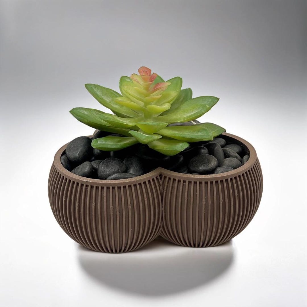 Three Spheres Planter | Modern Round Plant Pot | Sculptural Indoor ...