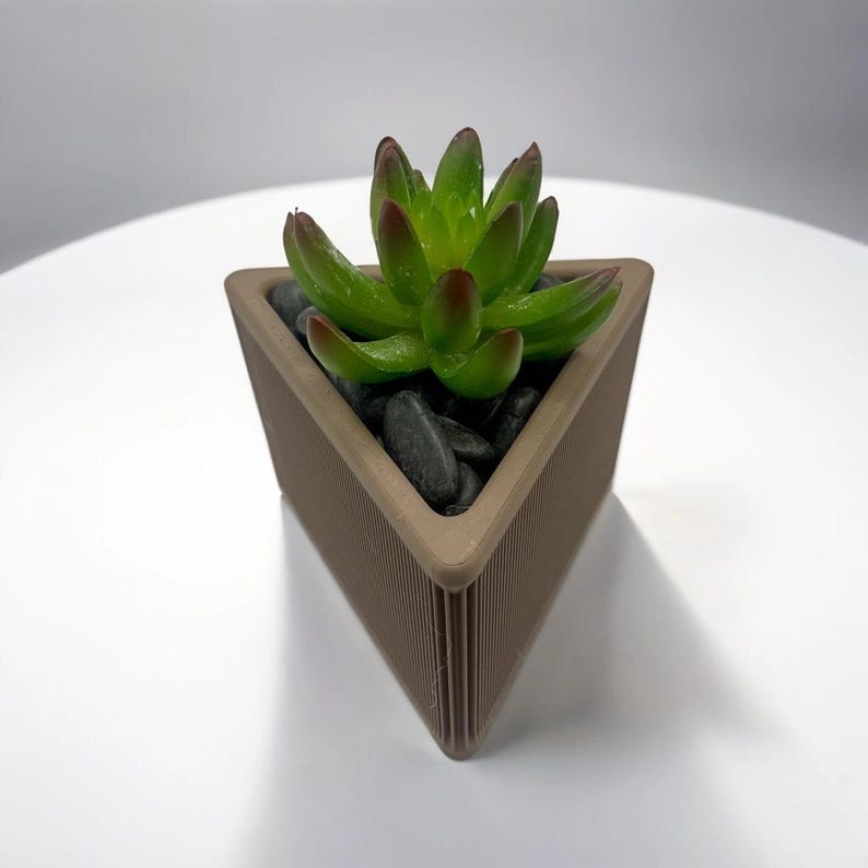 Triangle Planter Triangle Pot Modern Geometric Planter Contemporary ...