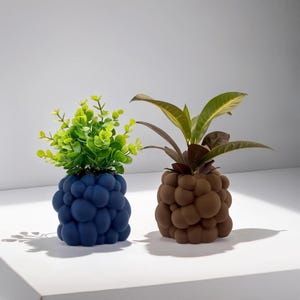 Bubbles Planter Unique Pot Modern Bubbles Pot Stylish Indoor Pot Succulent Bubbles Planter Cute ...