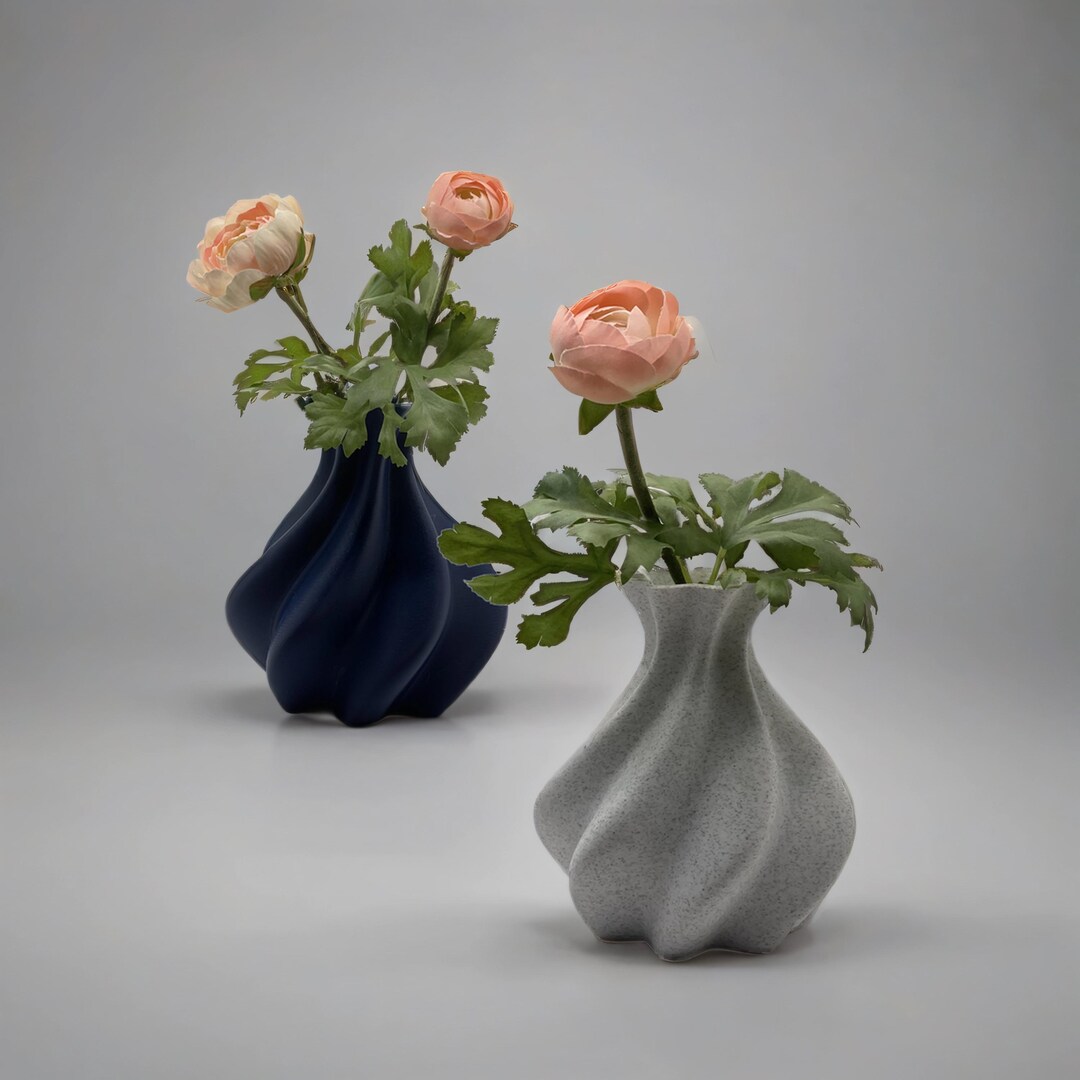 Pebble Wave Vase Modern Pebble Wave Vase Pebble Wave Elegant Vase ...