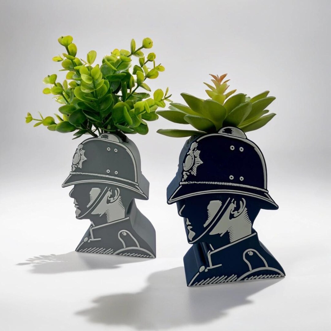 Policeman Planter | Policeman Plant Pot | Law Enforcement Succulent ...