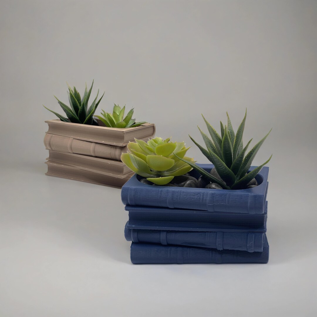Stack of Books Planter | Books Shaped Plant Pot | Book Stack Indoor ...
