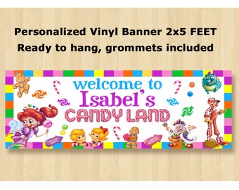 Candyland Banner - Etsy