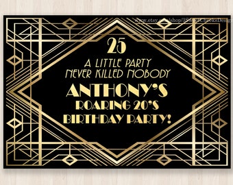 Great Gatsby Banner | Etsy