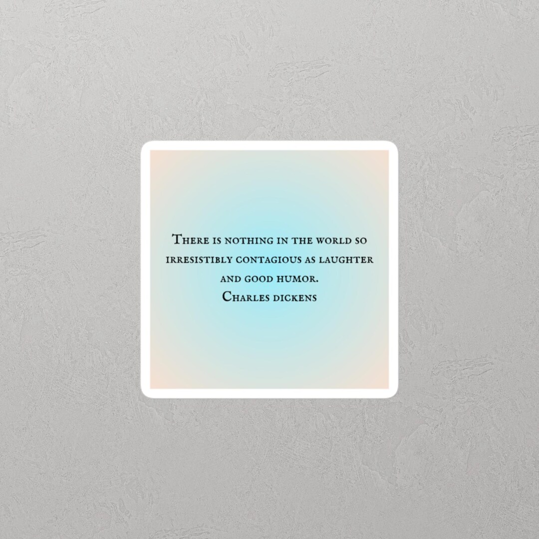 Charles Dickens Words of Wisdom Sticker - Etsy