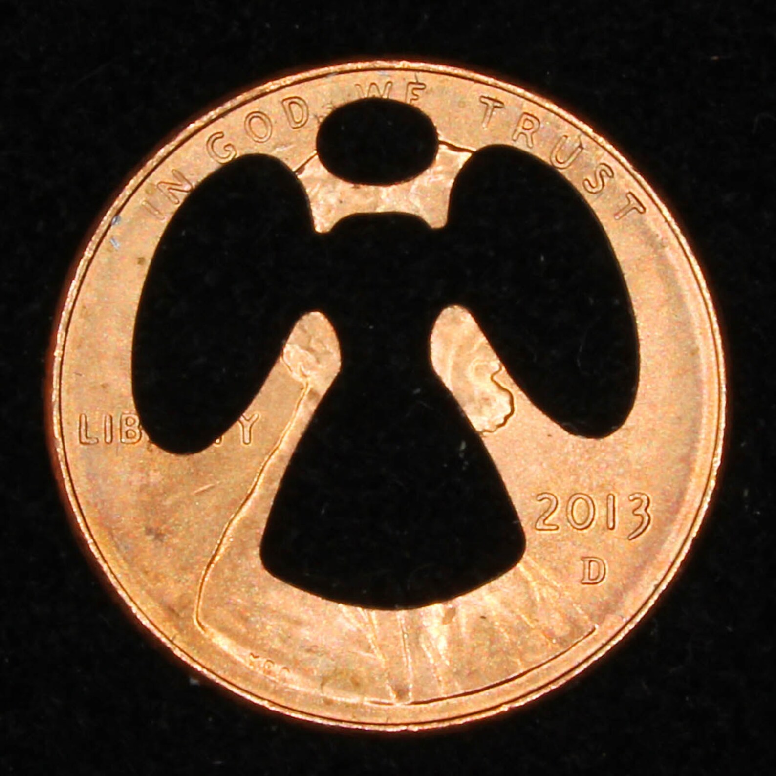Lucky Penny With Angel Cut Out - Etsy