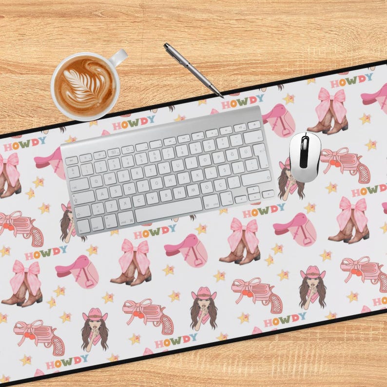 Coquette Cowgirl Gaming Mouse Pad Desk Mat Decoration, Coquette Room ...