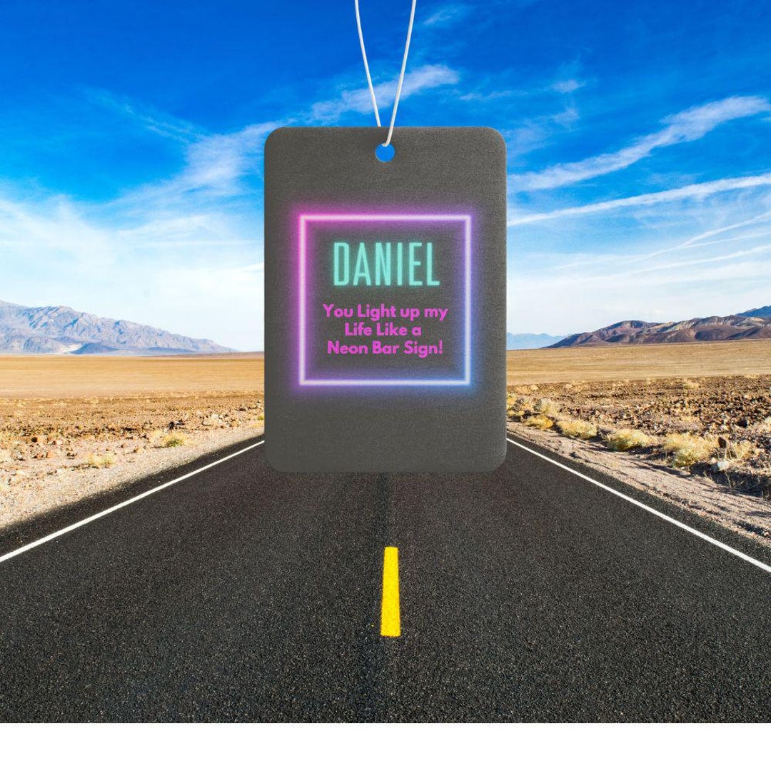 Custom Air Freshener for Him Anniversary, Personalized Freshie for Dad ...