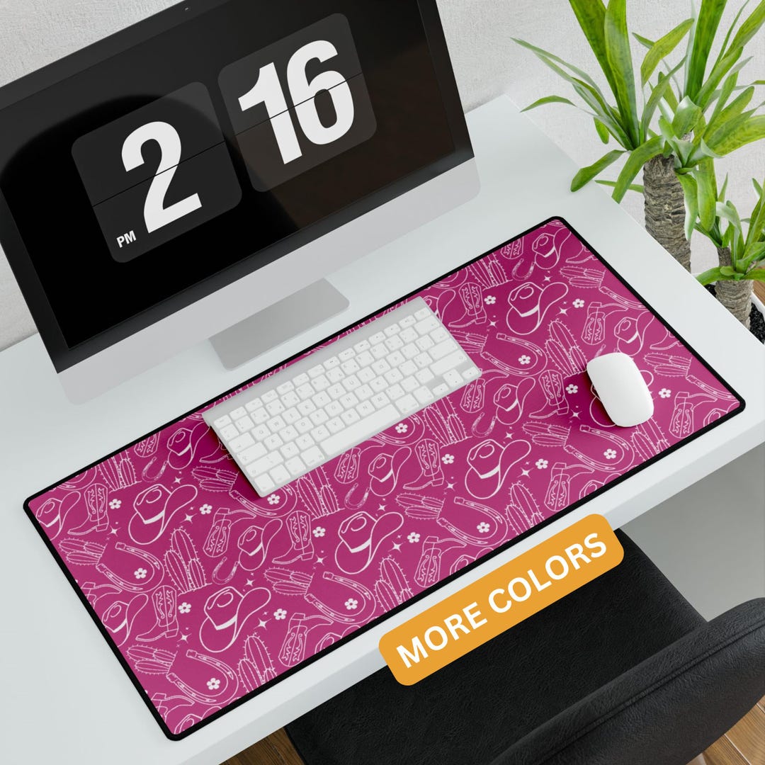 Western Decor Large Mousepad, Cowgirl Desk Accessories, Cowgirl ...