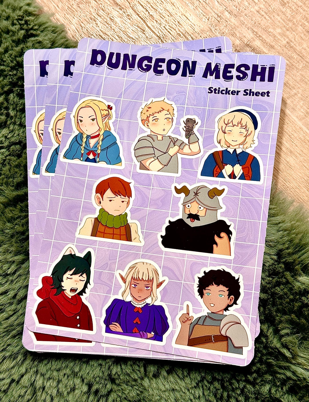 Dungeon Meshi Sticker Sheet - Etsy