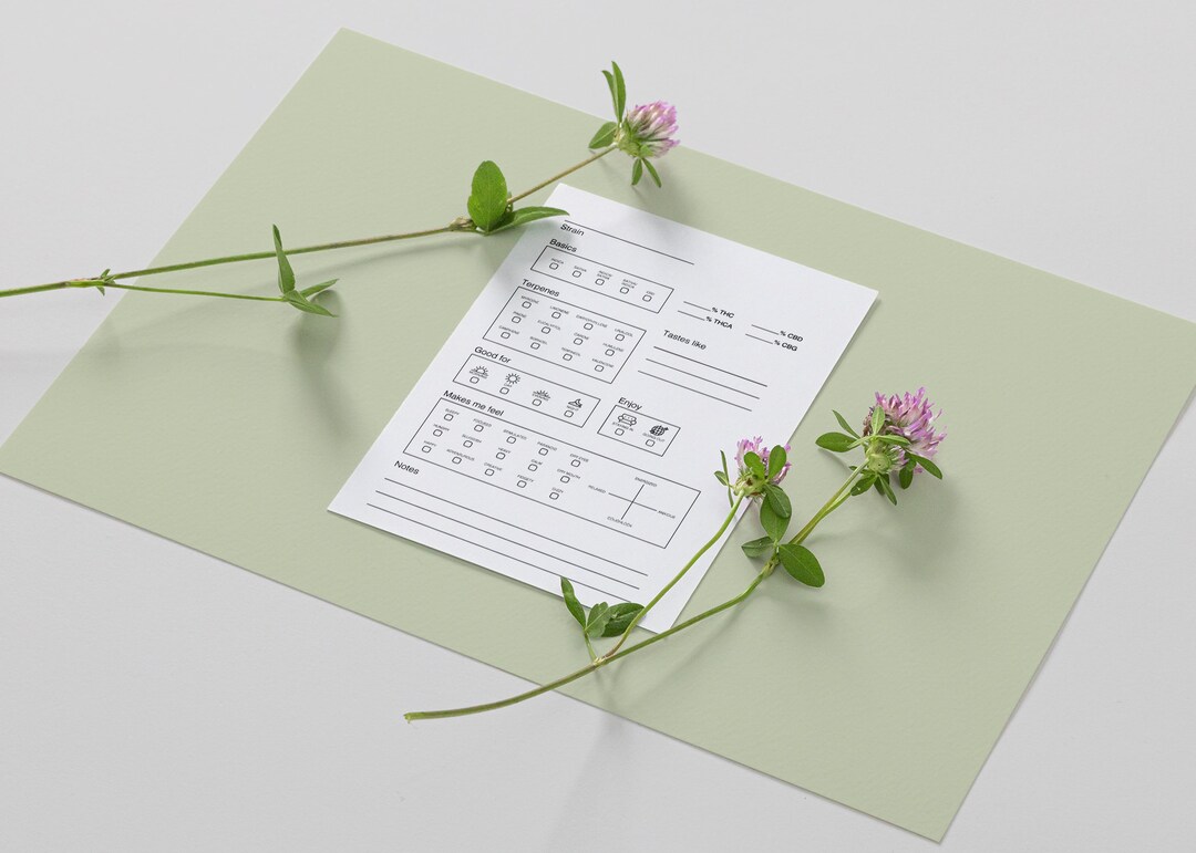 Cannabis Usage Tracker for A6 Printable Journal Pages Calendar for Weed ...