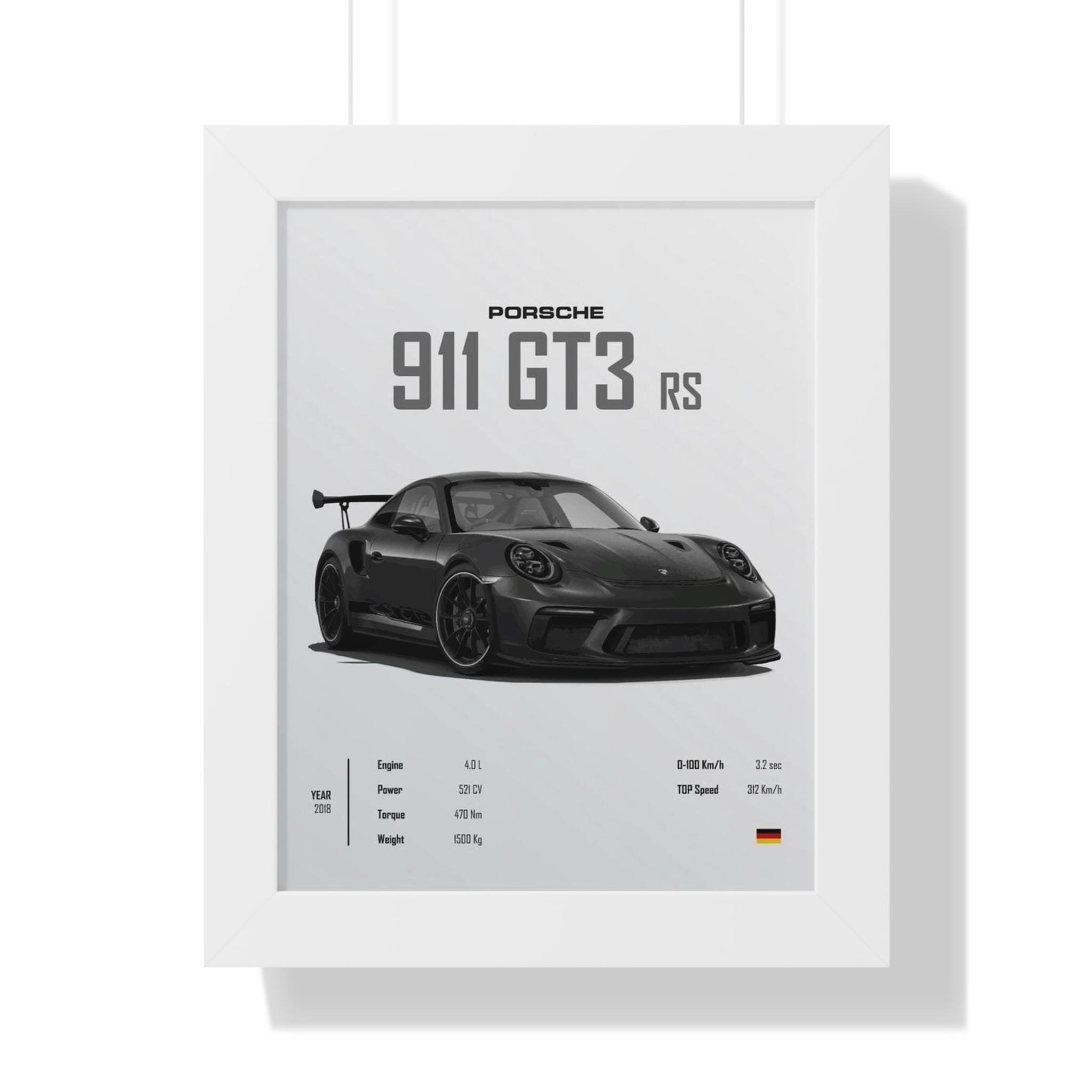 Porsche 911 GT3 RS Poster | Hyper Car Poster | Super Car Print | Art ...