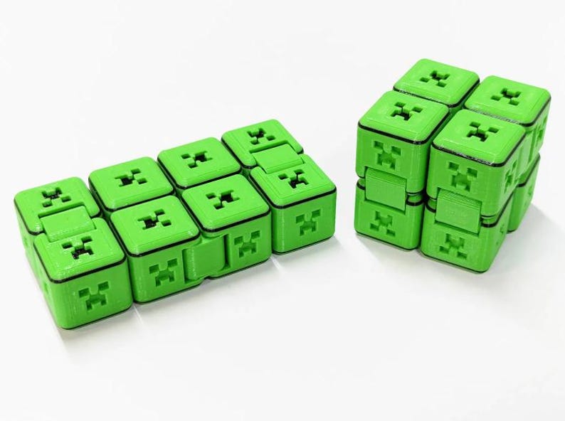 Minecraft Creeper Infinity Cube STL - Etsy Australia