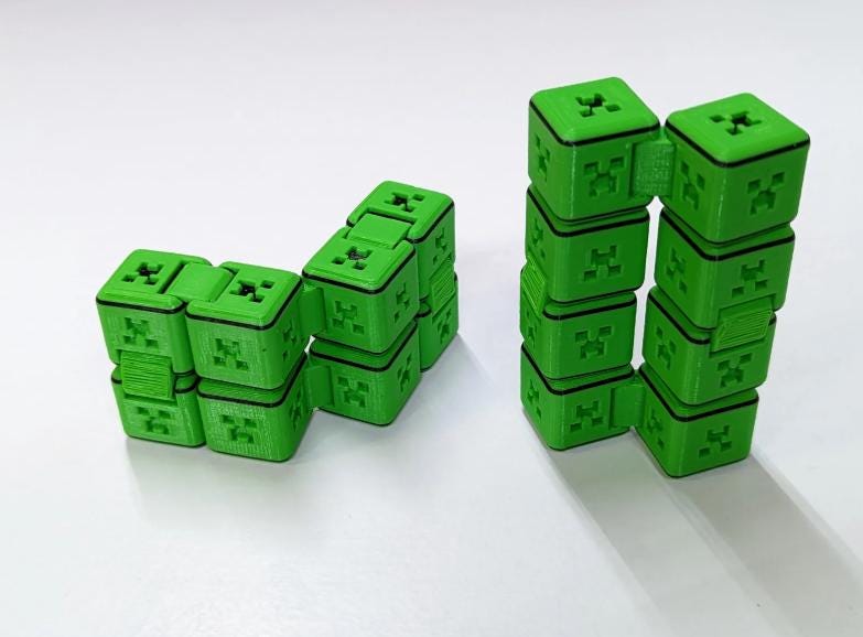 Minecraft Creeper Infinity Cube STL - Etsy