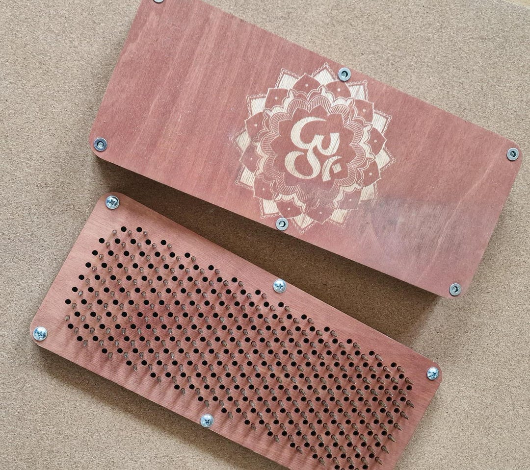 Wooden Sadhu Board for Beginners Meditation Yoga Practice Pitch of 12 ...