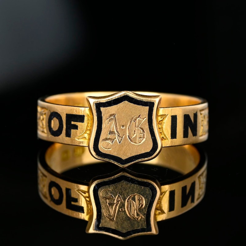 Mourning Ring - Etsy