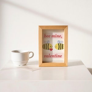 Valentine's Day Art Print, Bee Mine Valentine Love Print - Etsy