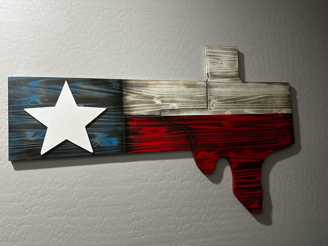 Handmade Texas American Flag - Etsy