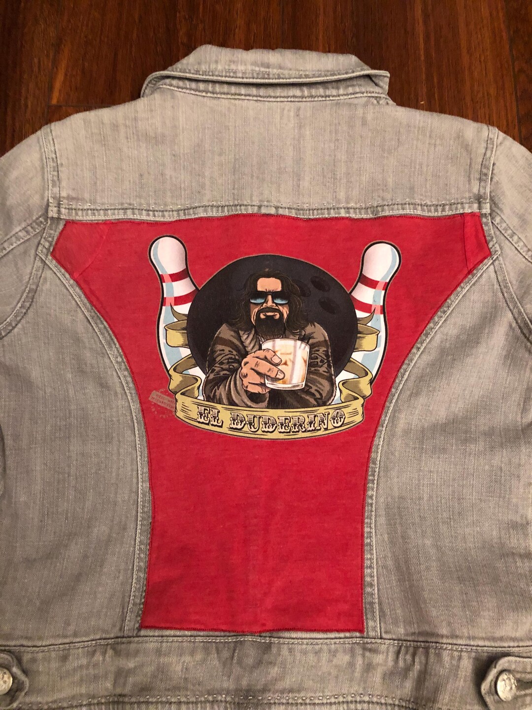 The Big Lebowski Grey Denim Jacket Women Size Medium - Etsy