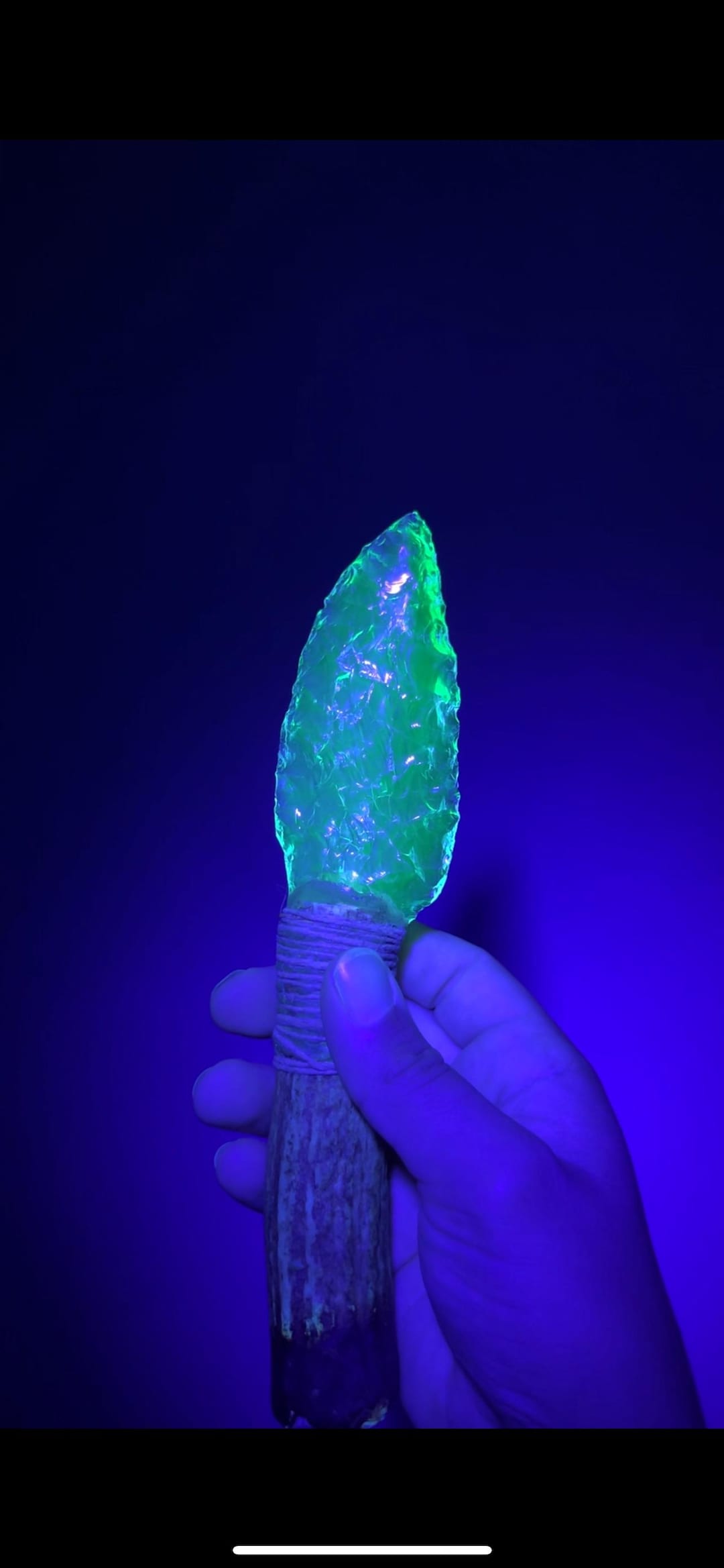 Uranium Blue Glass Knife - Etsy