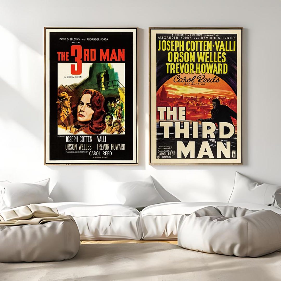 The Third Man Movie Posters, Frameless, Canvas Posters, Holiday Gifts ...