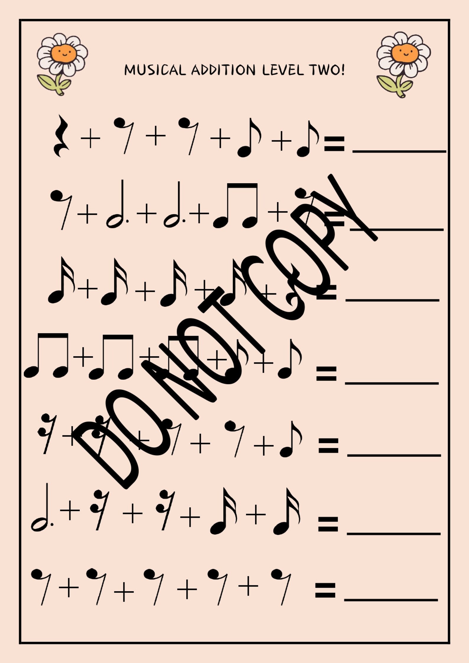 Music Theory Worksheets - Colourful for Kids - Etsy