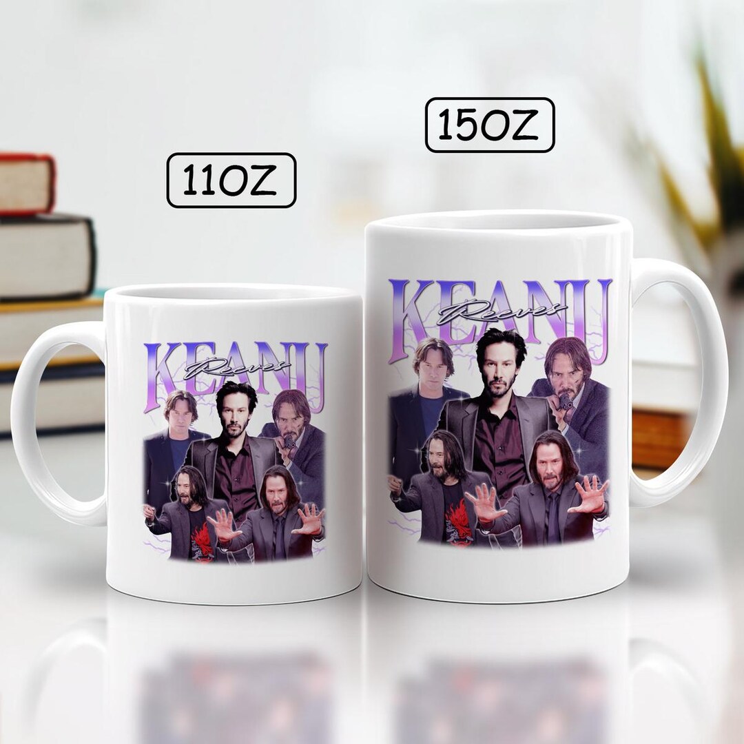 Keanu Reeves Actor Mug, John Wick Coffee Cup, Movie Lover Gift ...