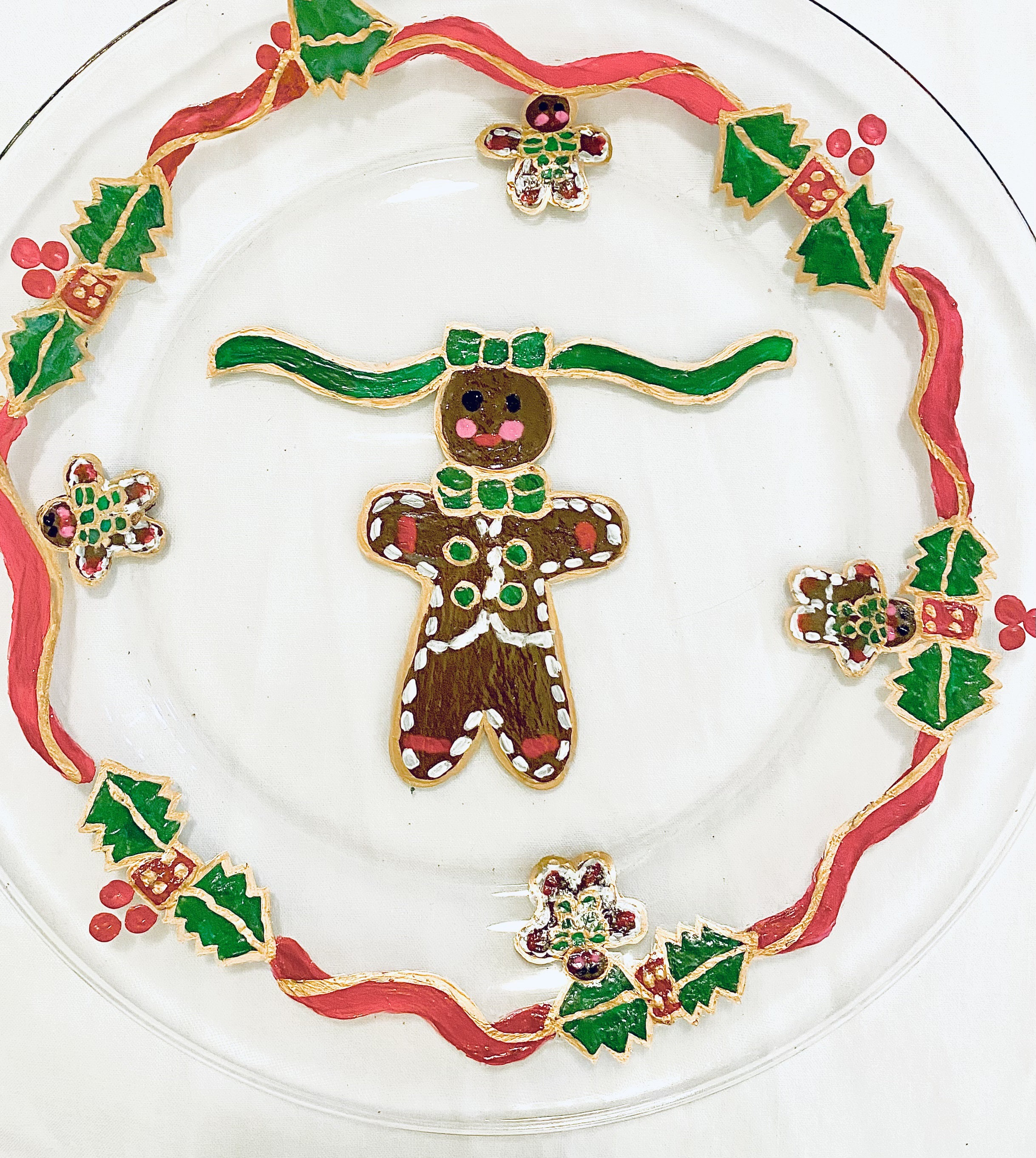 Festive Gingerbread Christmas Dinnerware Set: Holiday Plates for Dinner ...