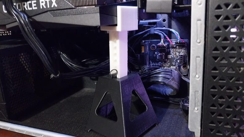 Adjustable 3D Printed GPU Sag Bracket Extends up to 11cm Durable PLA ...
