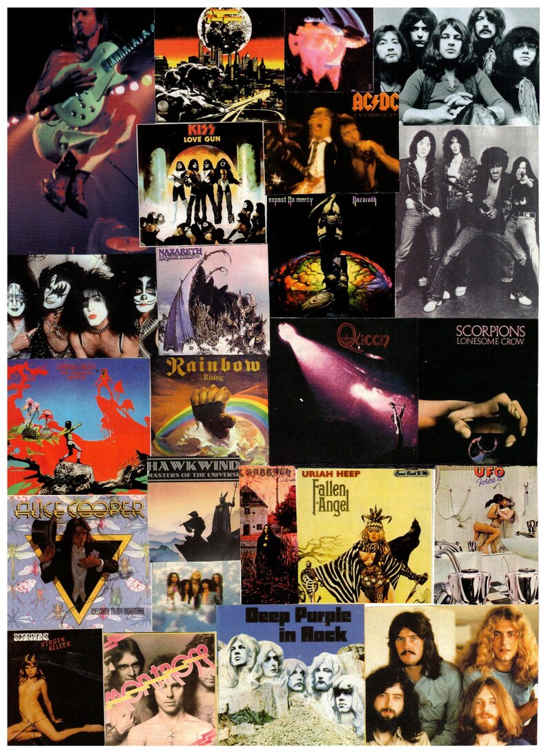 Rock Sheets Dina3 Collages on Photographic Paper - Etsy