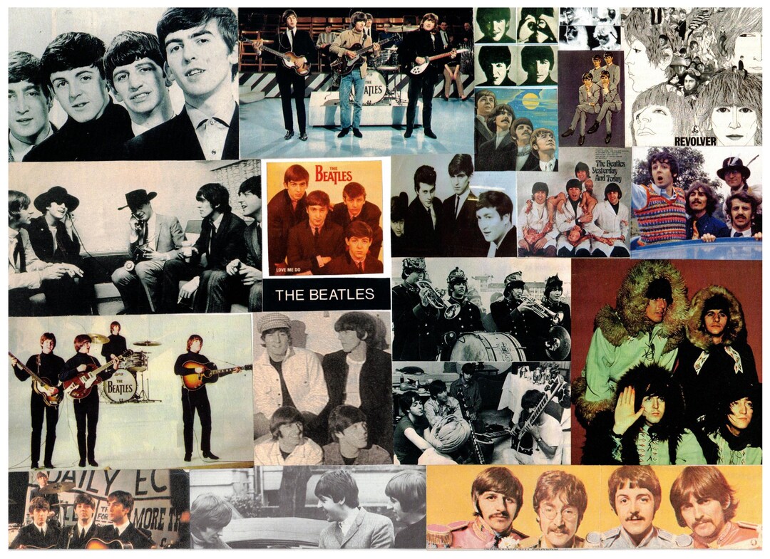 The Beatles Dina3 Collages Sheets on Photographic Paper - Etsy