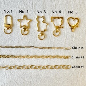 Gold Bag Charms, Custom Charm Keychain, Build Your Own Bag Charm ...