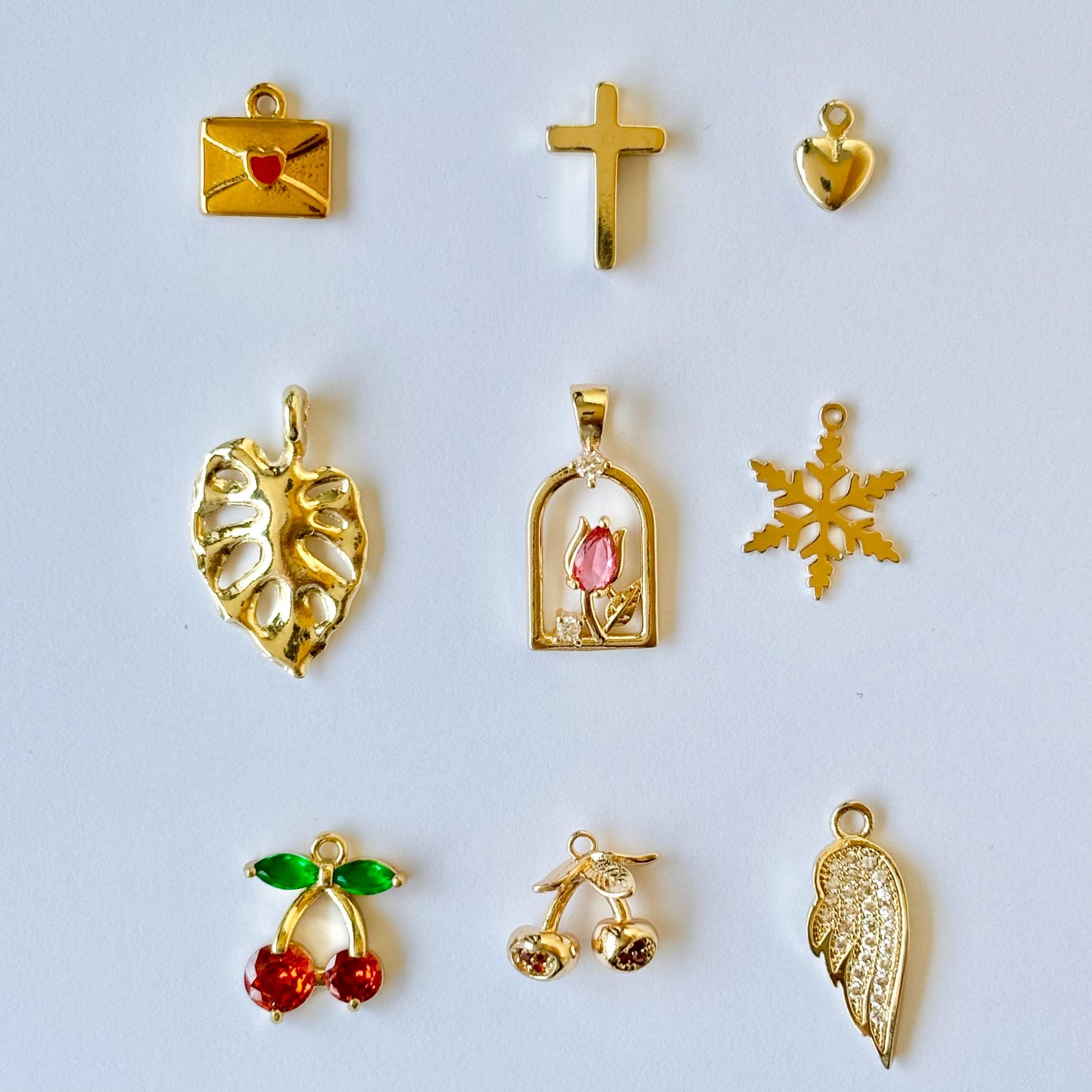 Gold Pendant, Journal Charms, Add on Charm, Gold Charm, Gold Charms for ...