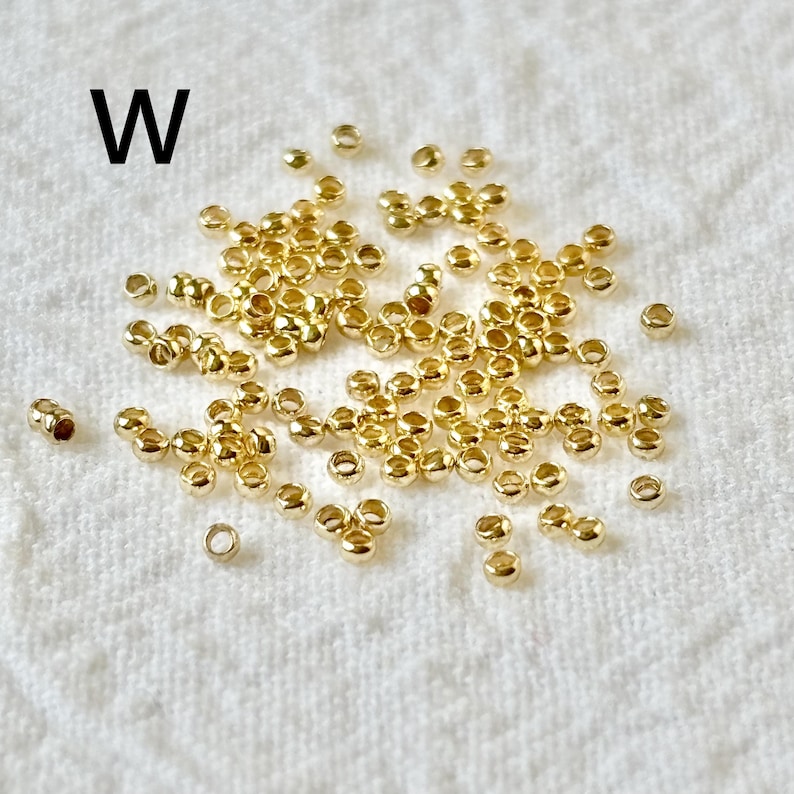 Gold Plated Crimp Beads Set – Positioning Beads, Crimp Knot Covers ...