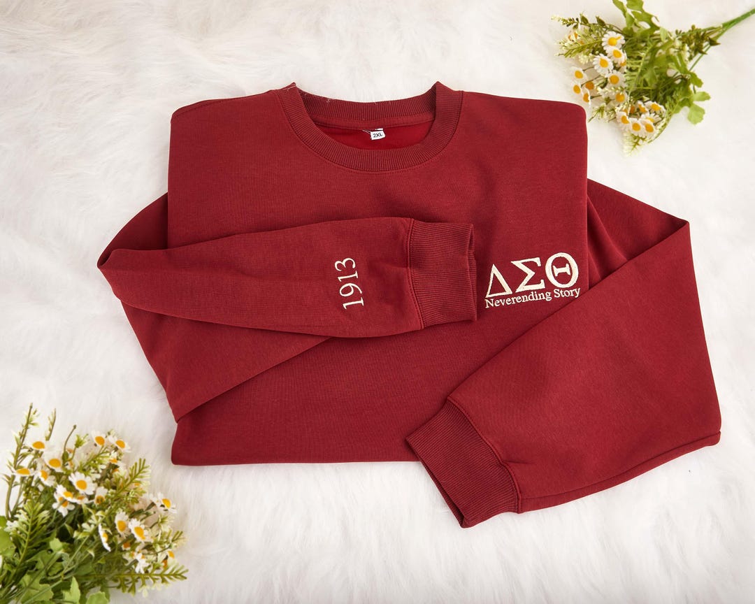 Personalized Delta Sigma Theta Sweatshirt,embroidered Crew Neck ...