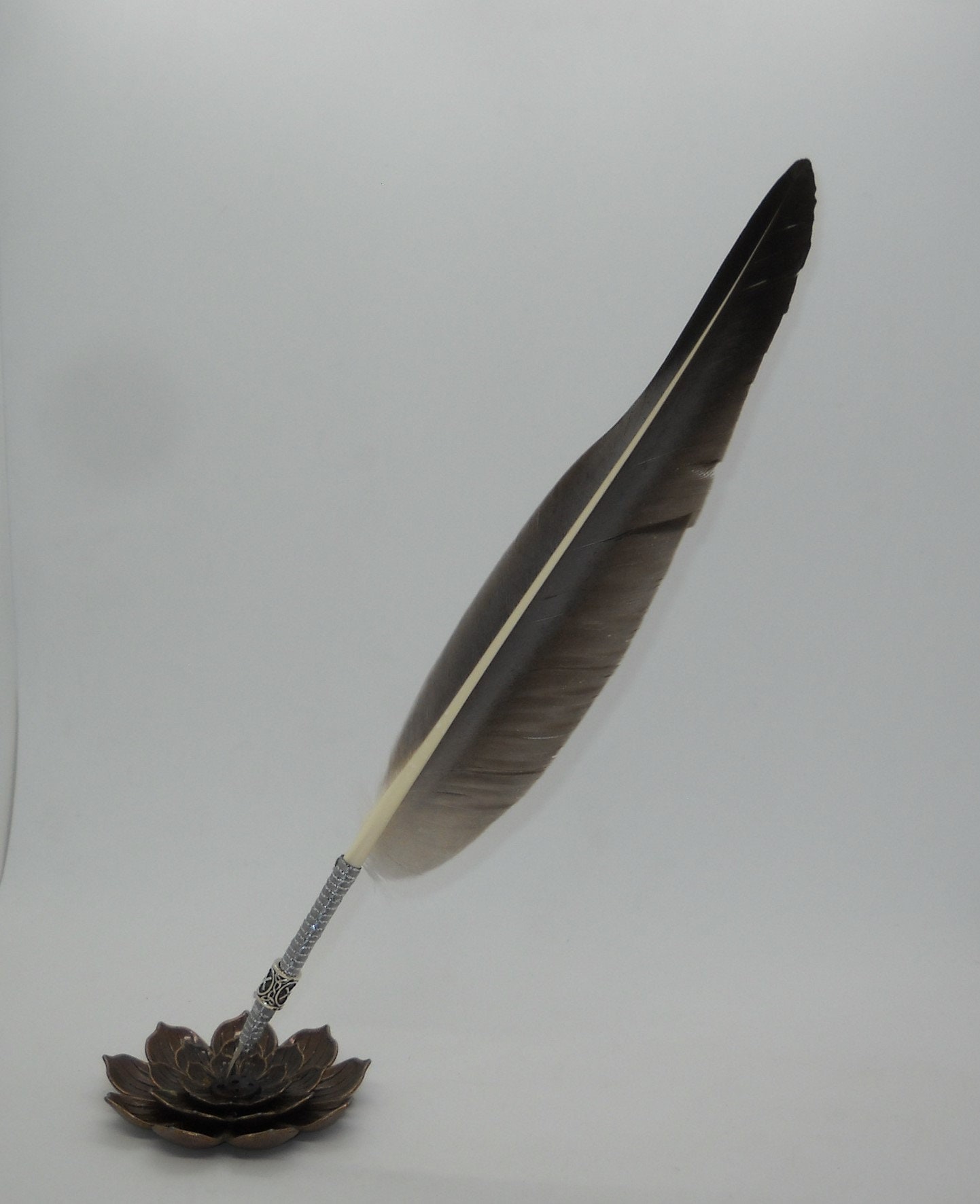 Greylag Goose Wing Feather Runic Quill Pen Spellwriting Set - Etsy