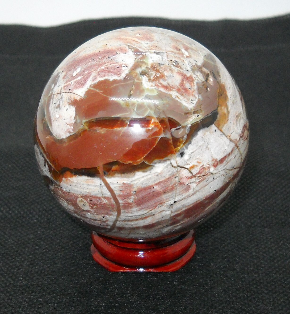Volcano Agate Sphere 65mm With Stand - Etsy