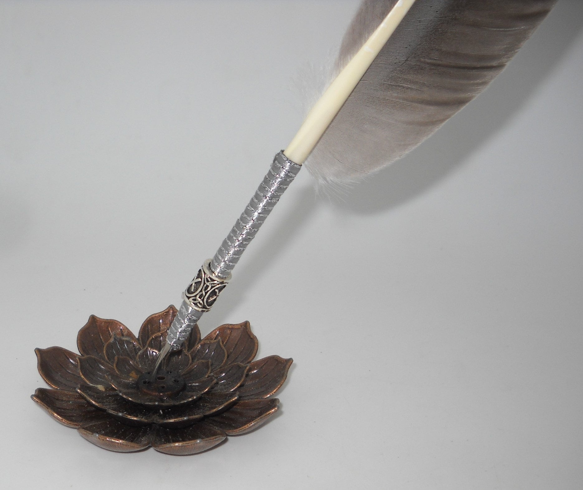 Greylag Goose Wing Feather Runic Quill Pen Spellwriting Set - Etsy