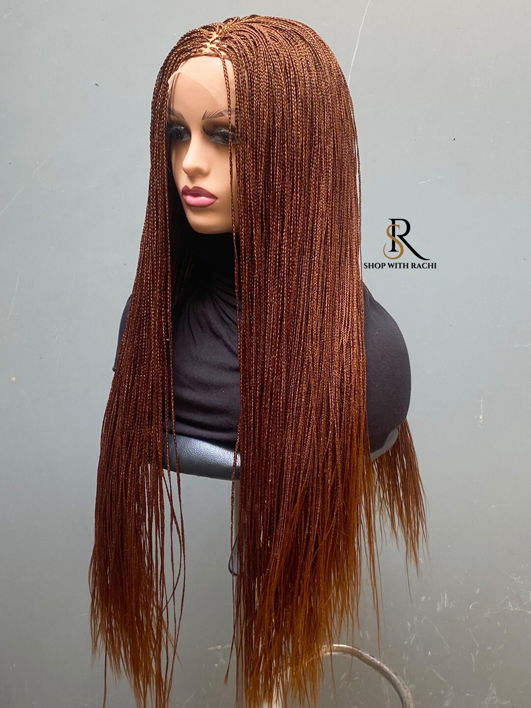 Glueless Micro Braid Wig: Customizable Braided Hair for Black Women - Etsy