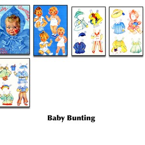 Baby Paper Dolls Volume 2 - 10 Complete Books - 70+ Pages - Restored ...
