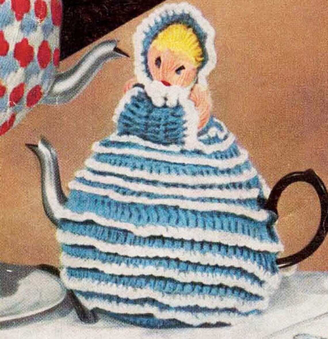 Doll Tea Cosy and 2 More Cosies Digital Knitting Pattern - Etsy