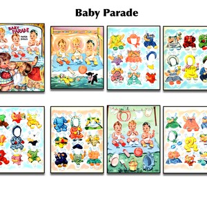 Baby Paper Dolls - 10 Complete Books - 70+ Pages - Restored PDF Files ...