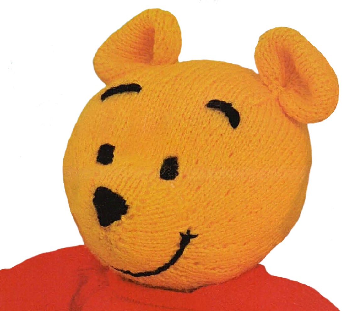 Winnie the Pooh Knitting Pattern - Knitted Bear - Winnie the Pooh Bear ...