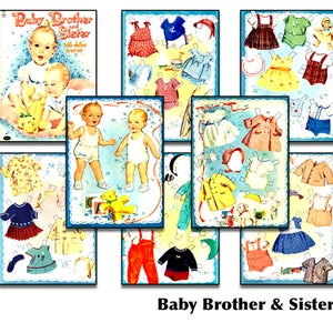 Baby Paper Dolls - 10 Complete Books - 70+ Pages - Restored PDF Files ...