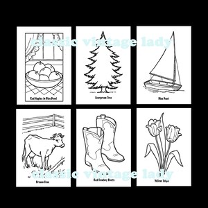Vintage Coloring Book. 'color Parade'. 24 Pages. PDF Instant Download ...